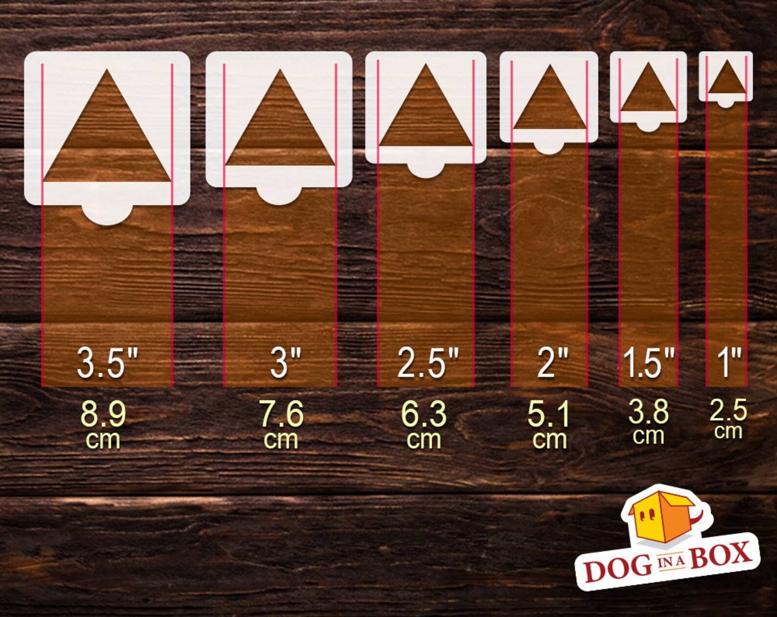 Triangles Stencils Set of 6 Different Sizes Reusable | Etsy