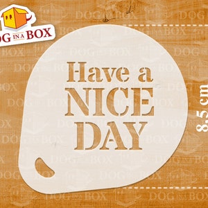 Set of 3 Coffee Stencils, Good Morning Stencil, Food Stencil ...