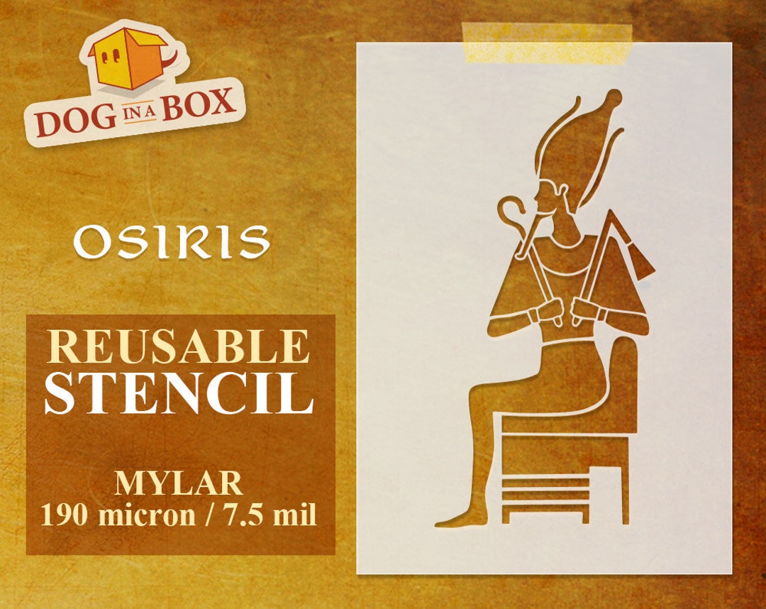 Egyptian God Stencil: Osiris. Egyptian Stencil, Osiris Stencil ...