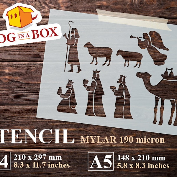 Nativity Stencil - Etsy