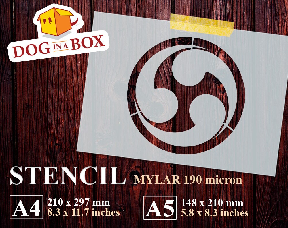 Sacred geometry stencil n.8 geometric stencil reusable | Etsy