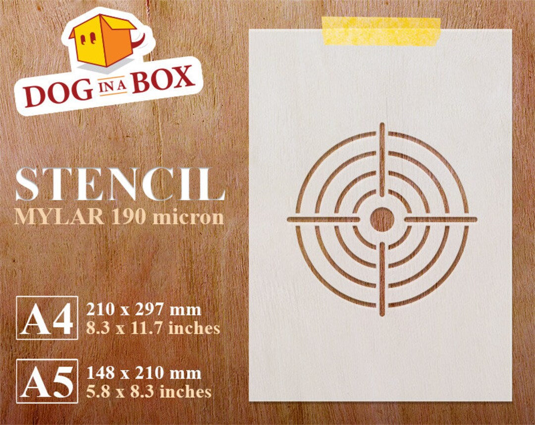 Target Stencil N.1 Reusable Stencil for Shooting Range and Shooting ...