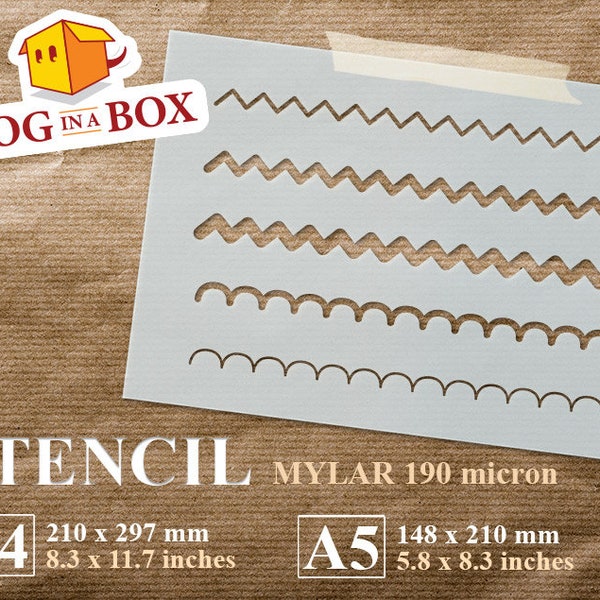 Lines Stencil - Etsy