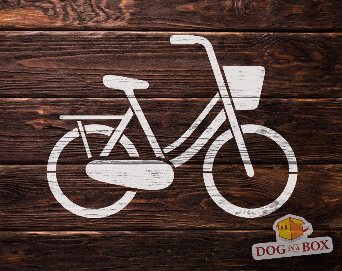 Bicycle Stencil N.1 Girly Bike Stencil Cyclist Stencil | Etsy