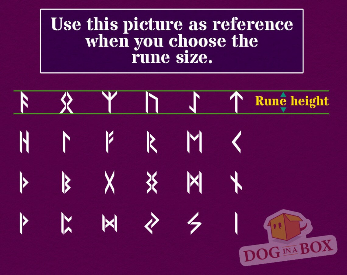 Runes Stencil N.2 Runic Stencil for Wood Signs and Stones. - Etsy