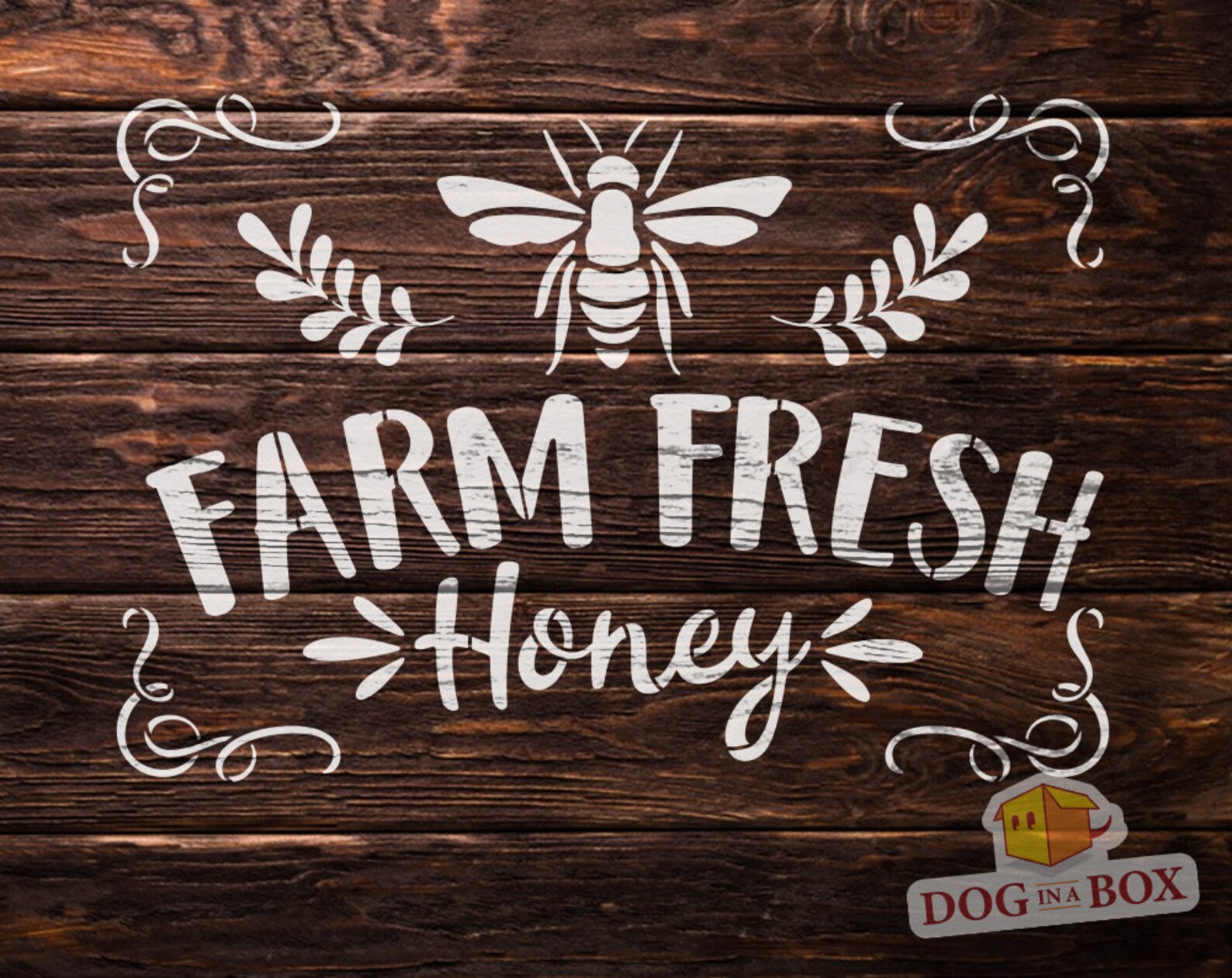 Farm Fresh Honey Stencil N.2 Farm Stencil Honey Stencil | Etsy