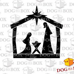 Nativity Stencil N.4, Jesus Stencil, Christian Stencil, Stencil for ...