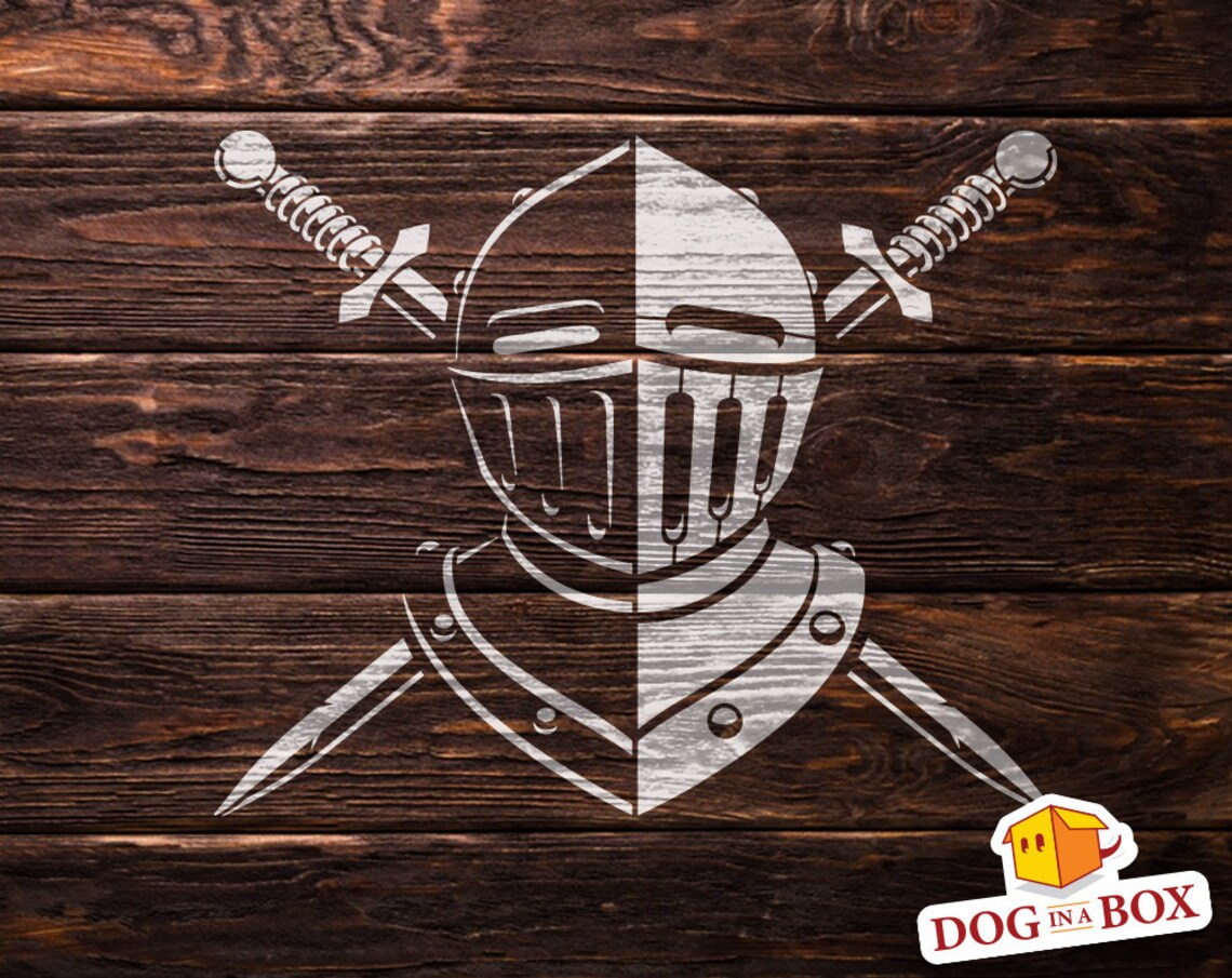Knight Stencil N.2 Warrior Stencil Helmet Stencil Medieval - Etsy