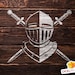 Knight Stencil N.2, Warrior Stencil, Helmet Stencil, Medieval Stencil ...
