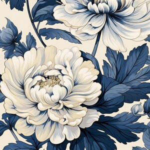 40 Decoupage Papers, Blue Floral, Scrapbook, Junk Journal Bundle Pack ...