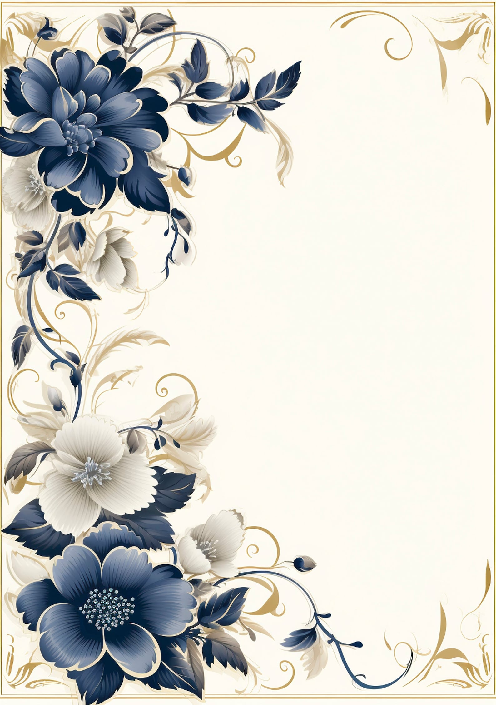 40 Decoupage Papers, Blue Floral, Scrapbook, Junk Journal Bundle Pack ...