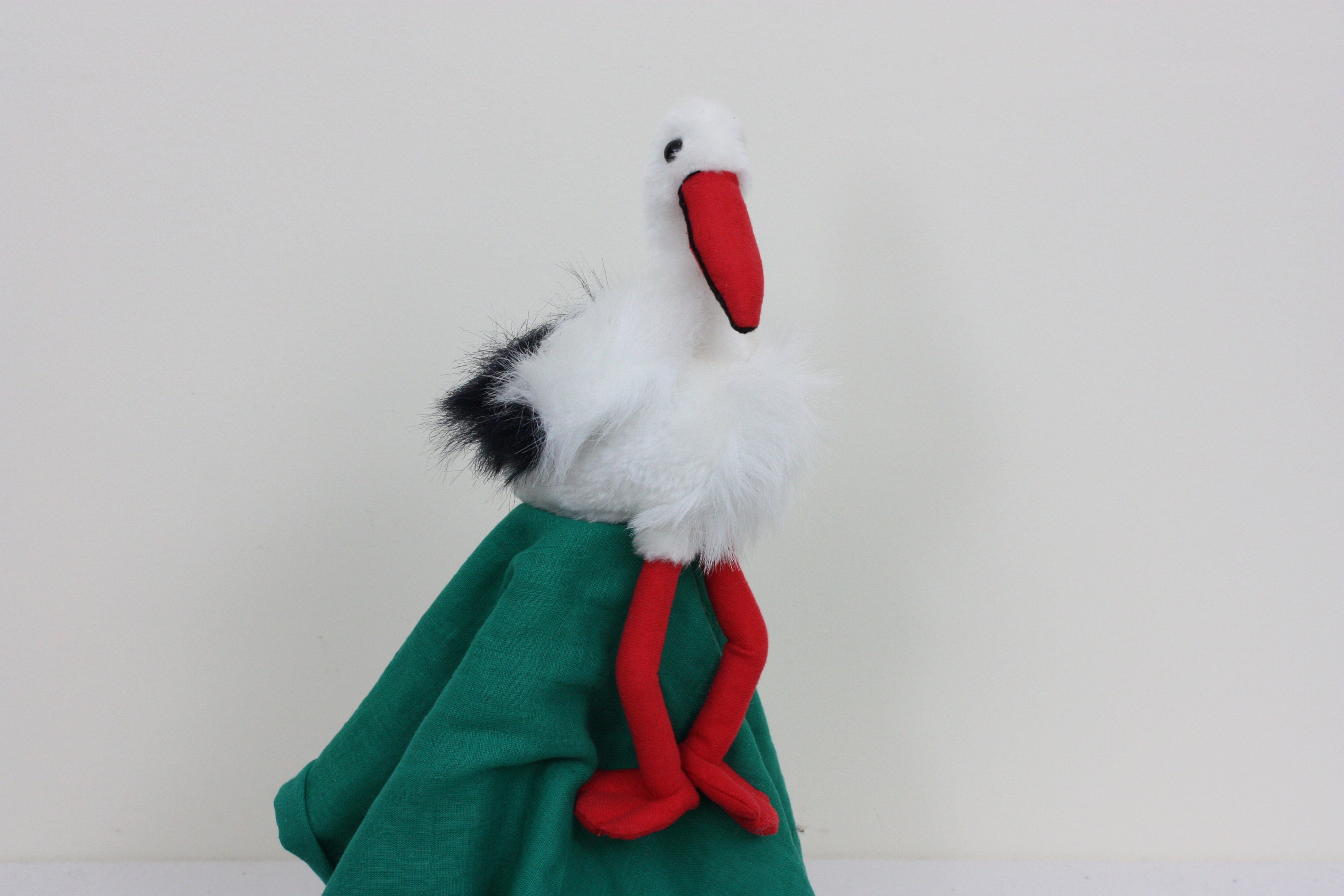 Plush Stork Figure, Animal Figures, Plush Toys, Wall Decoration ...