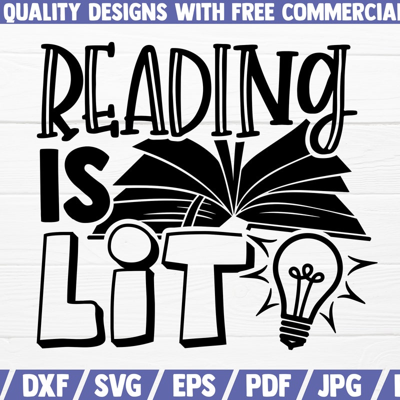 Lit Svg - Etsy