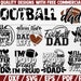 Football DAD SVG Bundle Football SVG Cut File Football Dad Shirt Print ...