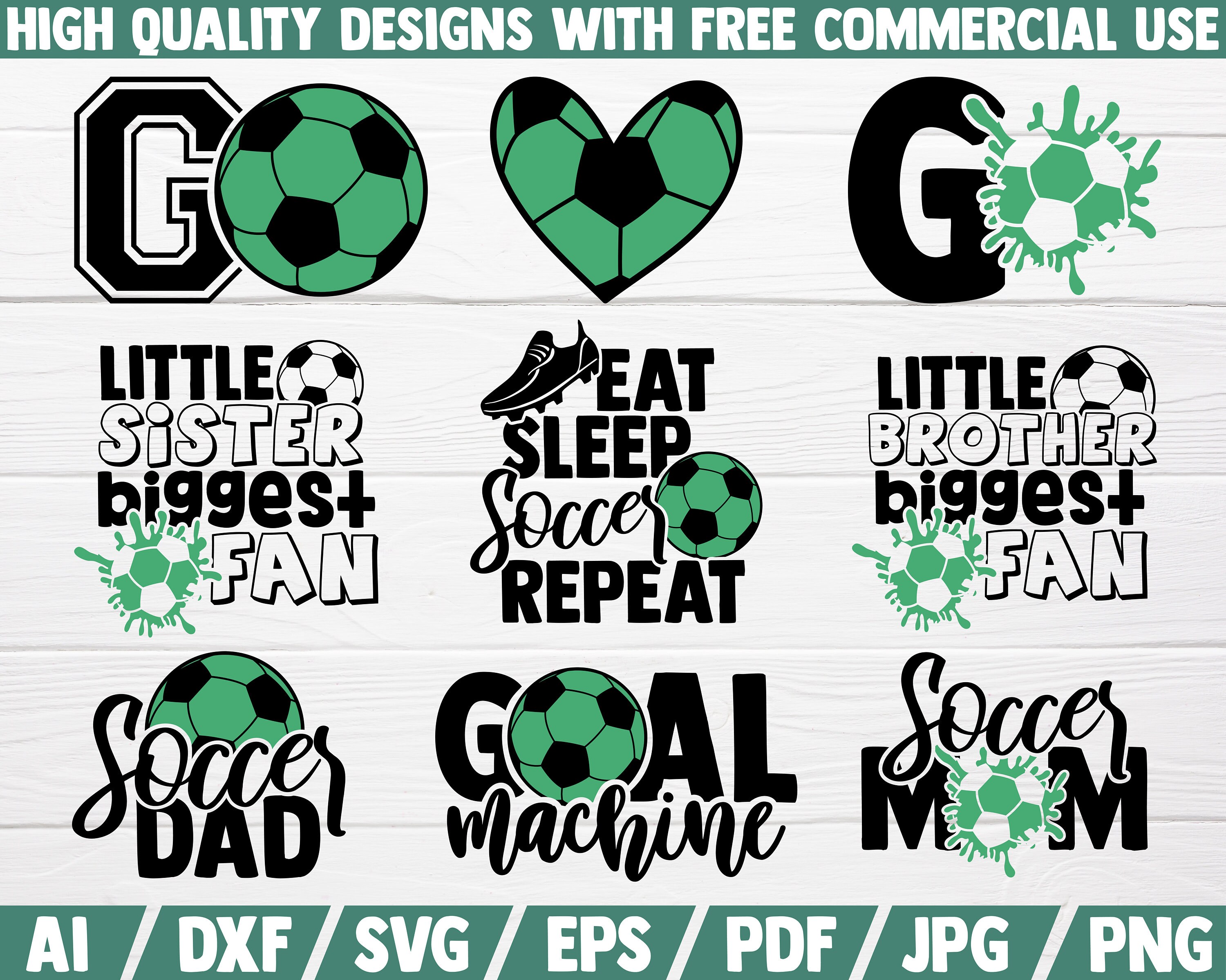 Soccer SVG Bundle Soccer SVG Cut File Instant Download - Etsy