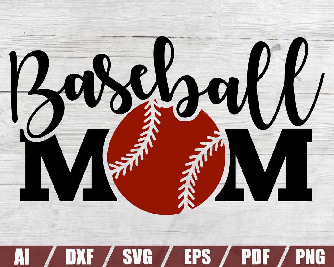 Baseball Mom SVG Cut Files Baseball SVG Bundle Commercial Use Instant ...