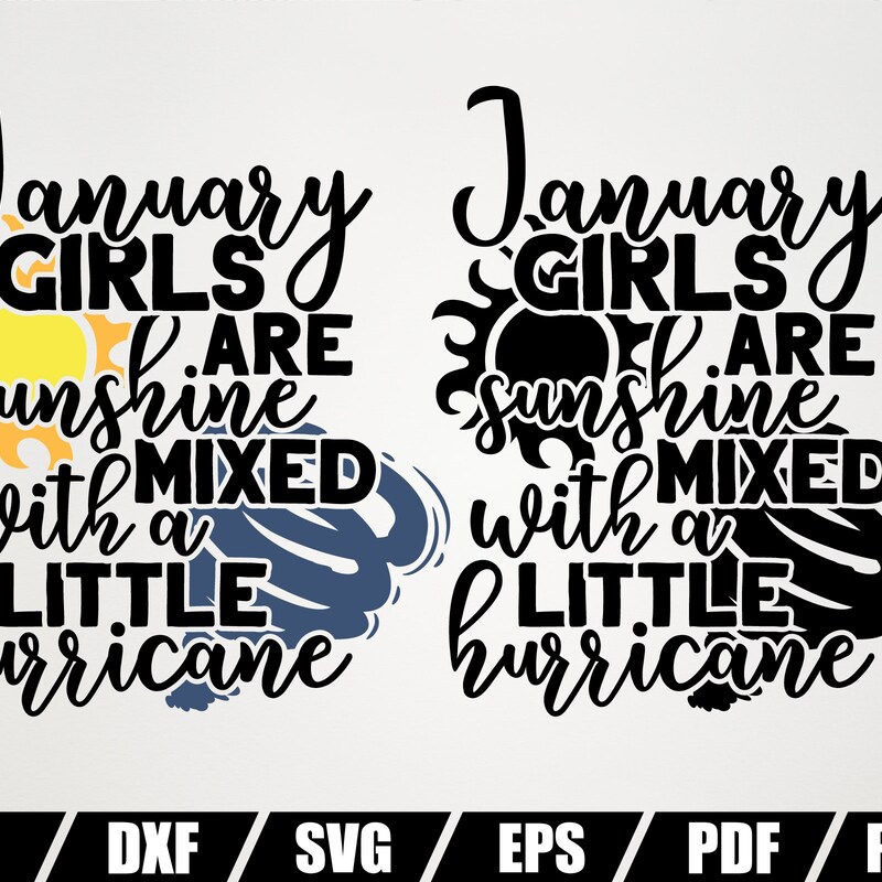 January Girl Svg - Etsy