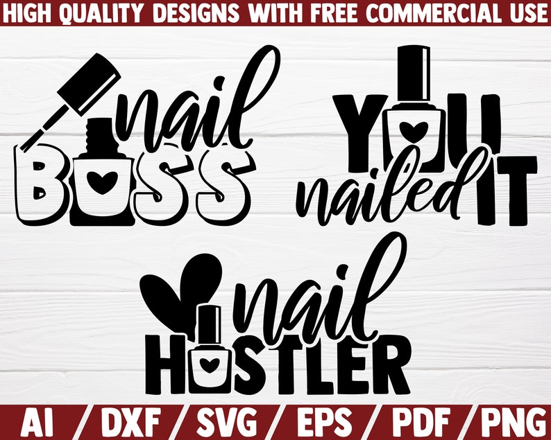 Nail Tech SVG Bundle Nail Art SVG Cut File Instant - Etsy