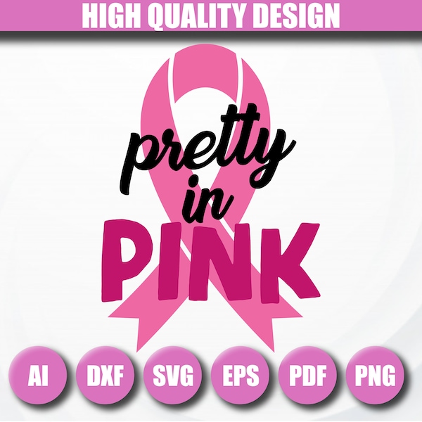 Pretty in Pink Svg - Etsy