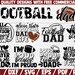 Football DAD SVG Bundle Football SVG Cut File Football Dad Shirt Print ...