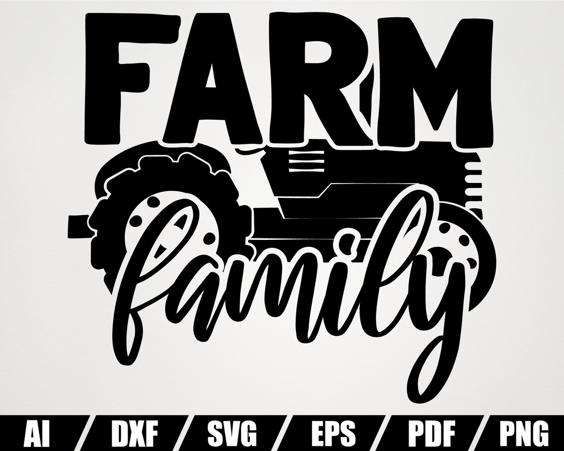 Farm Family SVG Farmhouse SVG Cut Files Farming SVG | Etsy