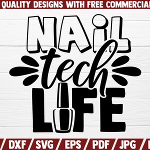 Nail Tech Life SVG Nail Art SVG Cut File Instant Download Nail Artist ...