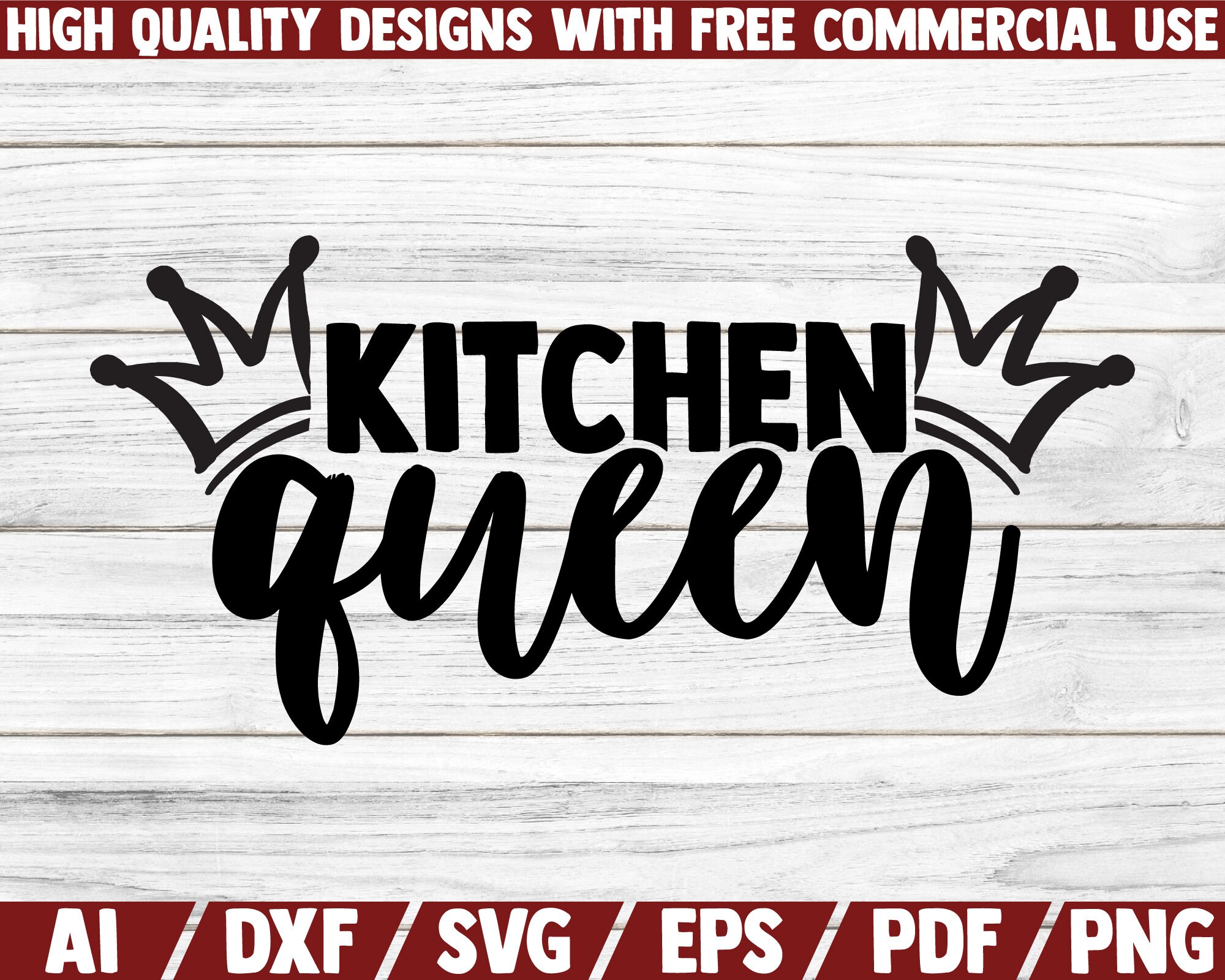 Kitchen Queen SVG kitchen diva kitchen svg kitchen | Etsy