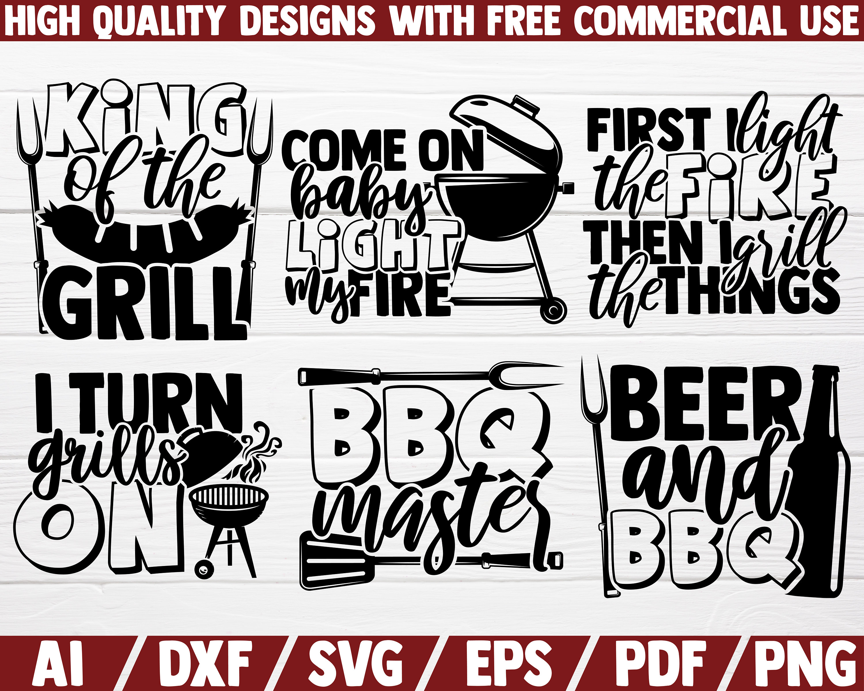 Barbecue SVG Bundle Grill SVG Cut Files Funny Dad Apron - Etsy Canada