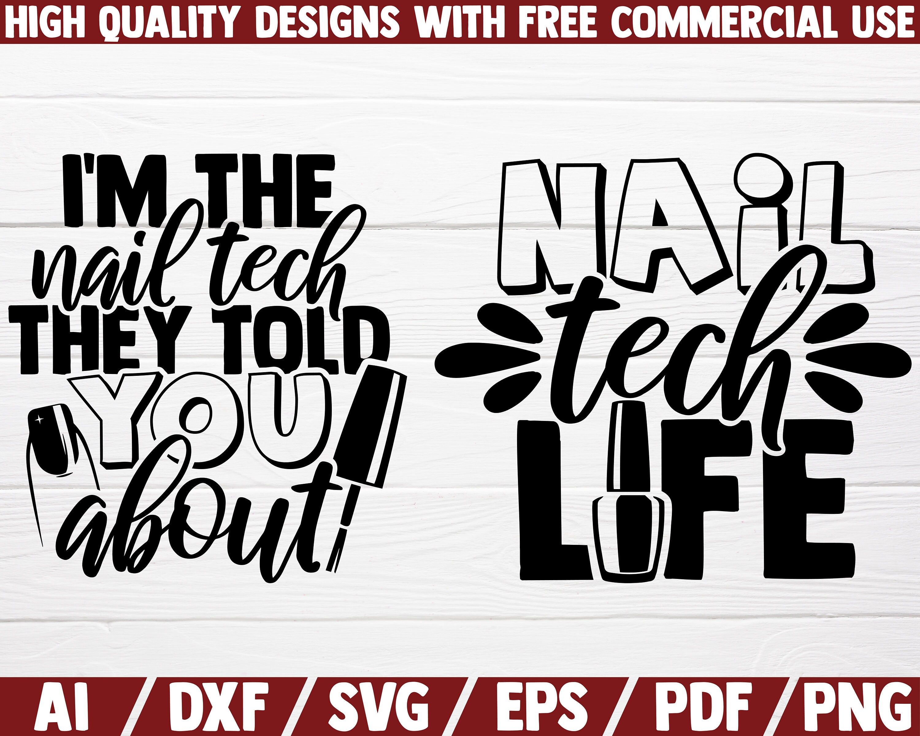 Nail Tech SVG Bundle Nail Art SVG Cut File Instant | Etsy