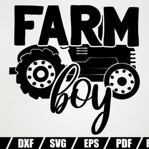Farm Boy SVG Farmhouse SVG Cut Files Farming SVG Instant Download ...