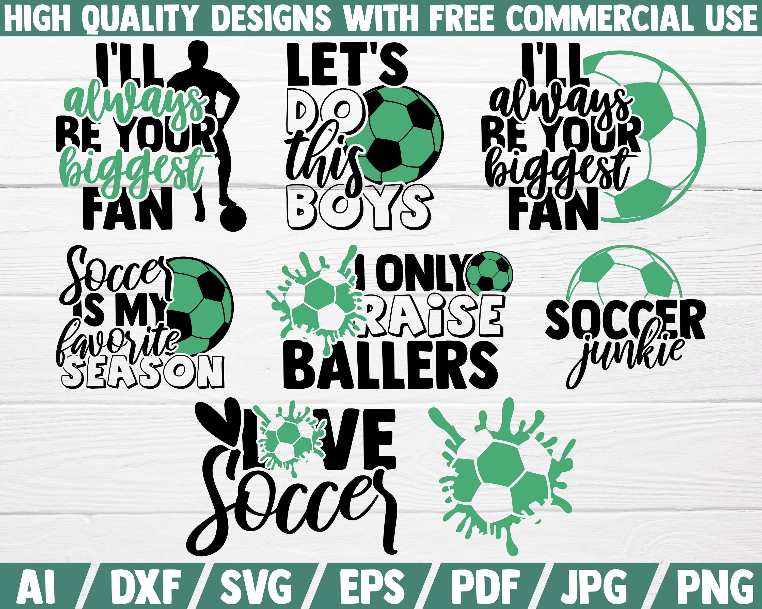 Soccer SVG Bundle Soccer SVG Cut File Instant Download - Etsy