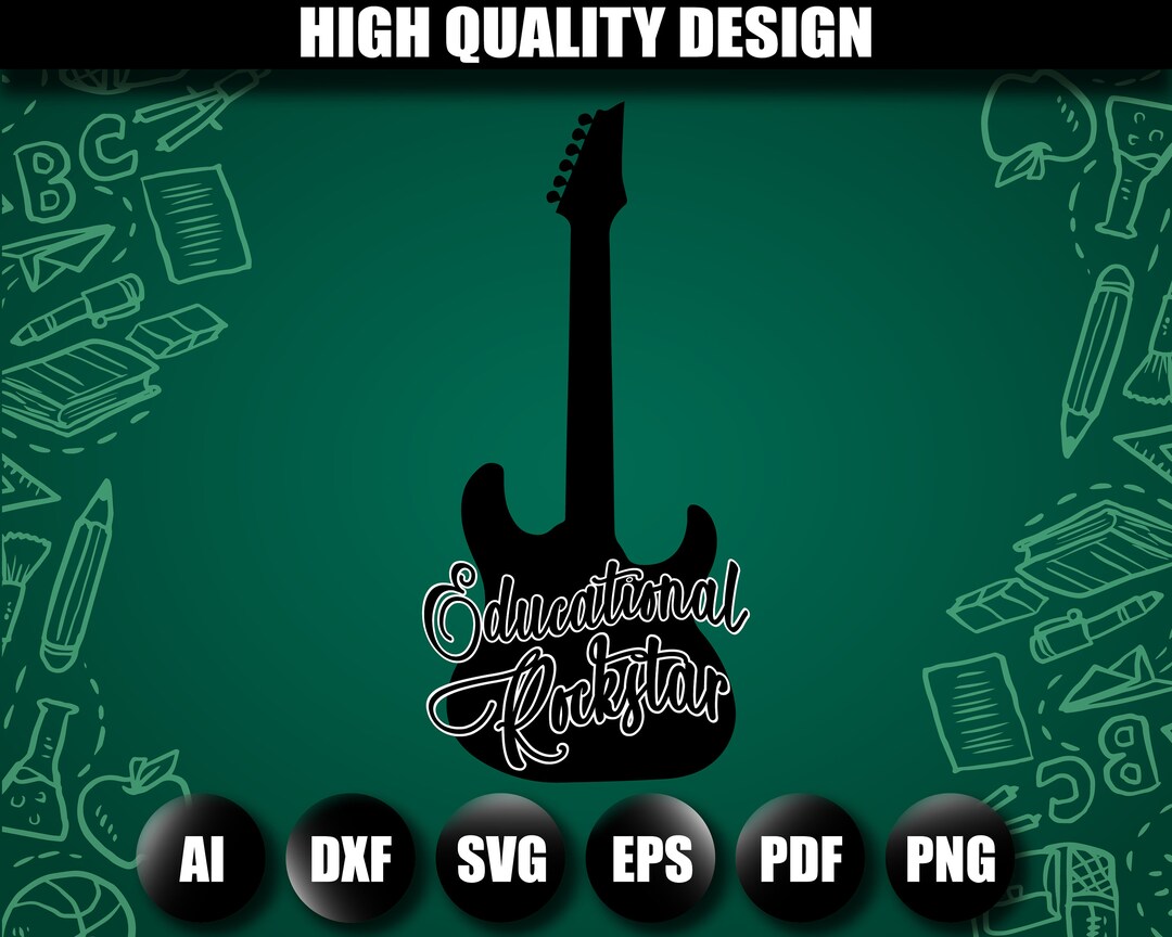 Educational Rockstar SVG Teaching SVG Teacherlife SVG - Etsy