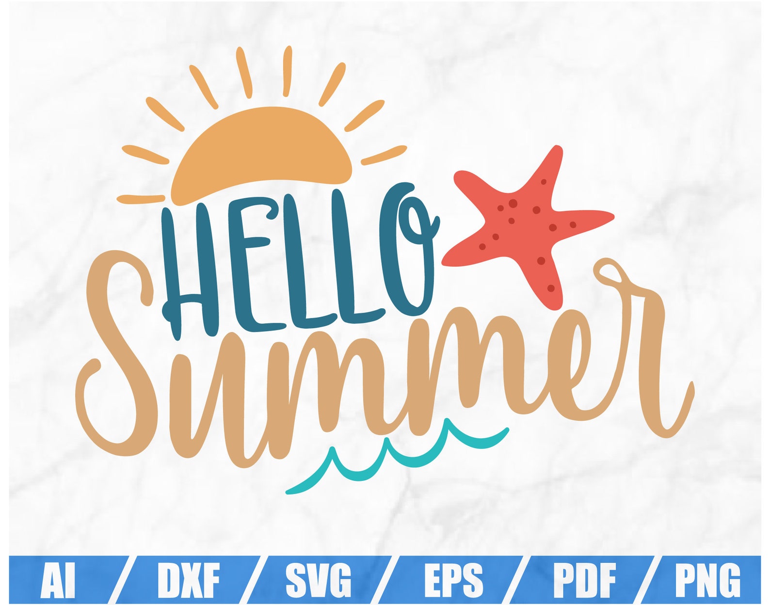 Hello Summer SVG Beach SVG Summer SVG Vacation Svg - Etsy