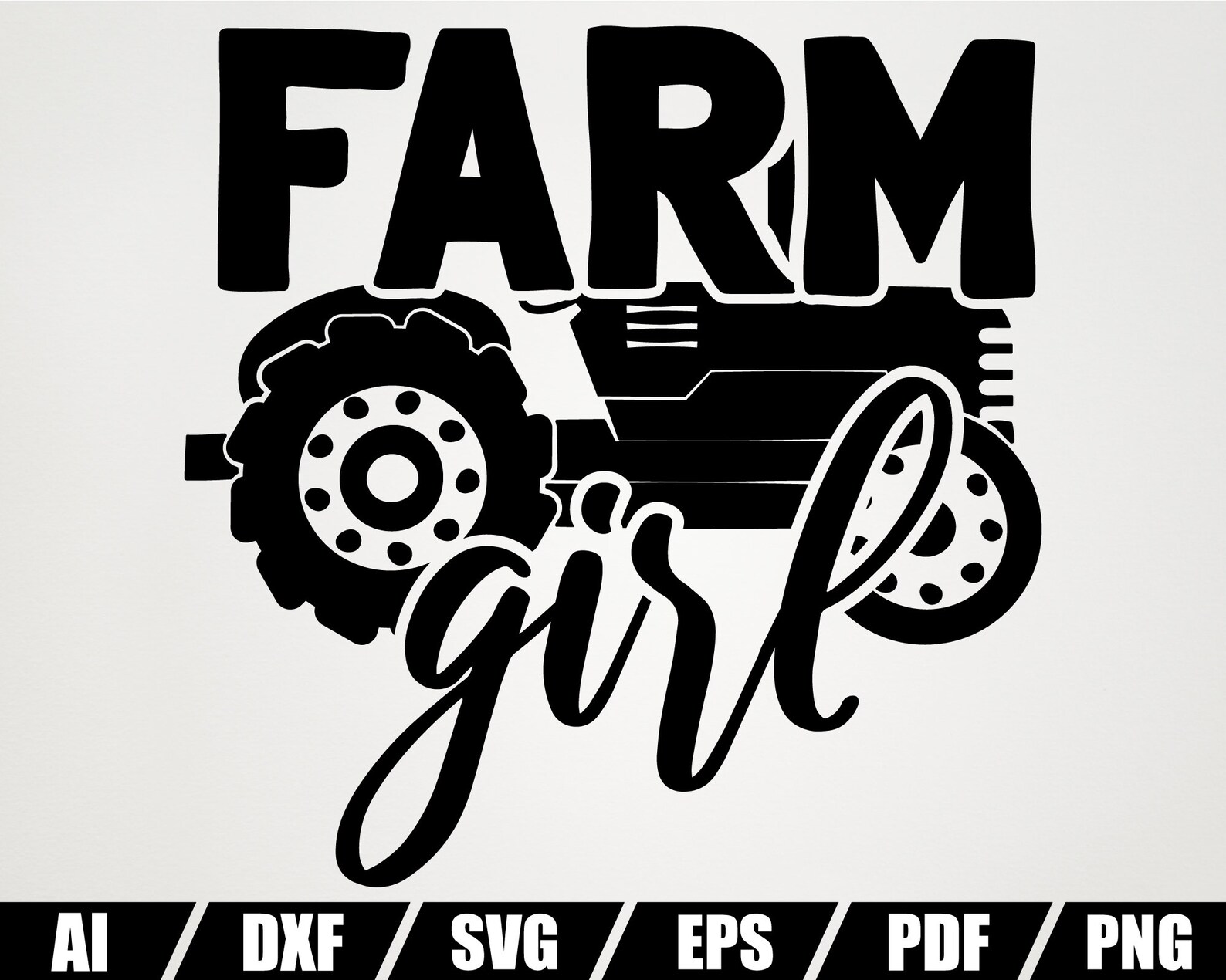 Farm Girl SVG Farmhouse SVG Cut Files Farming SVG - Etsy