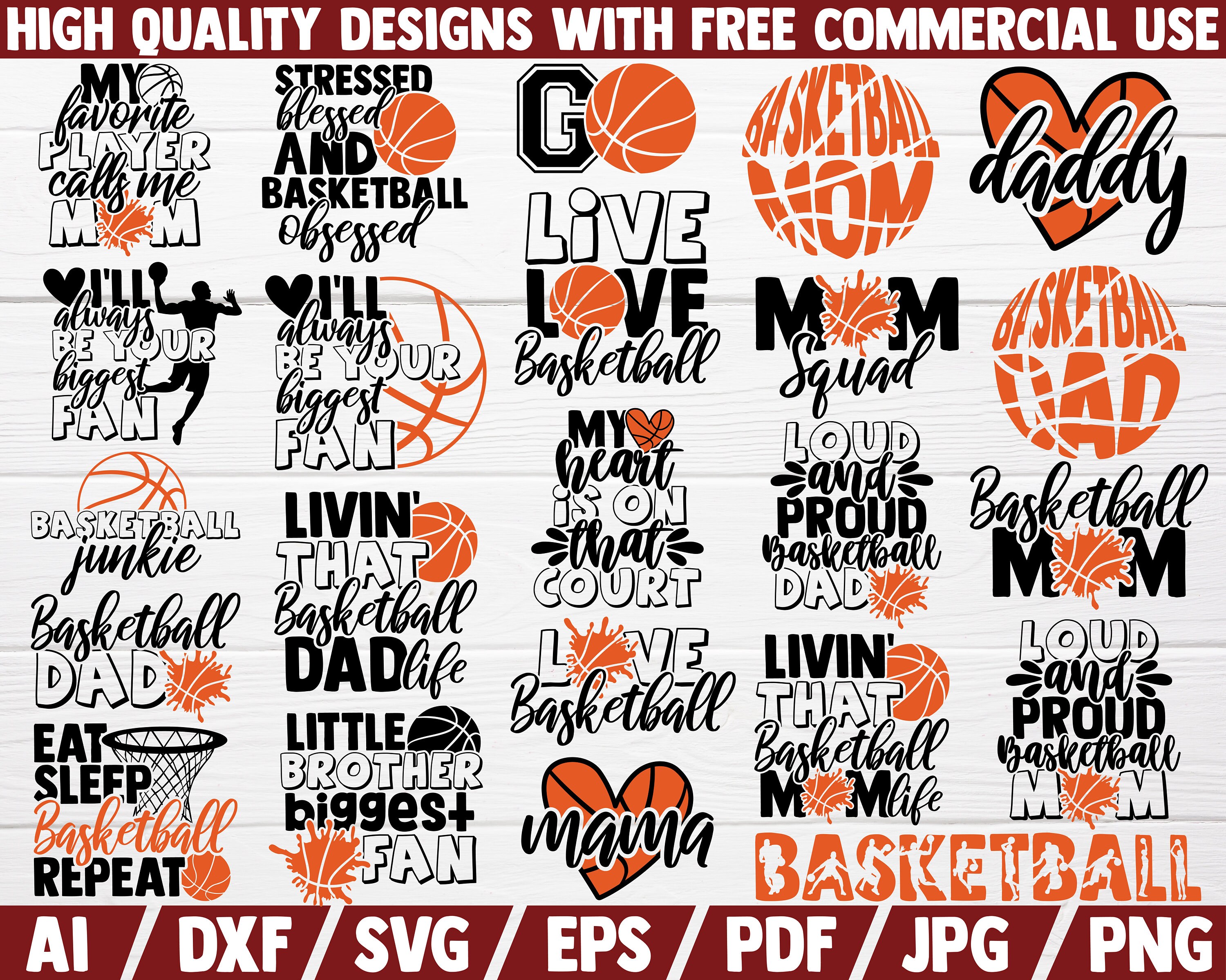 Basketball SVG Bundle Basketball SVG Cut Files Instant - Etsy