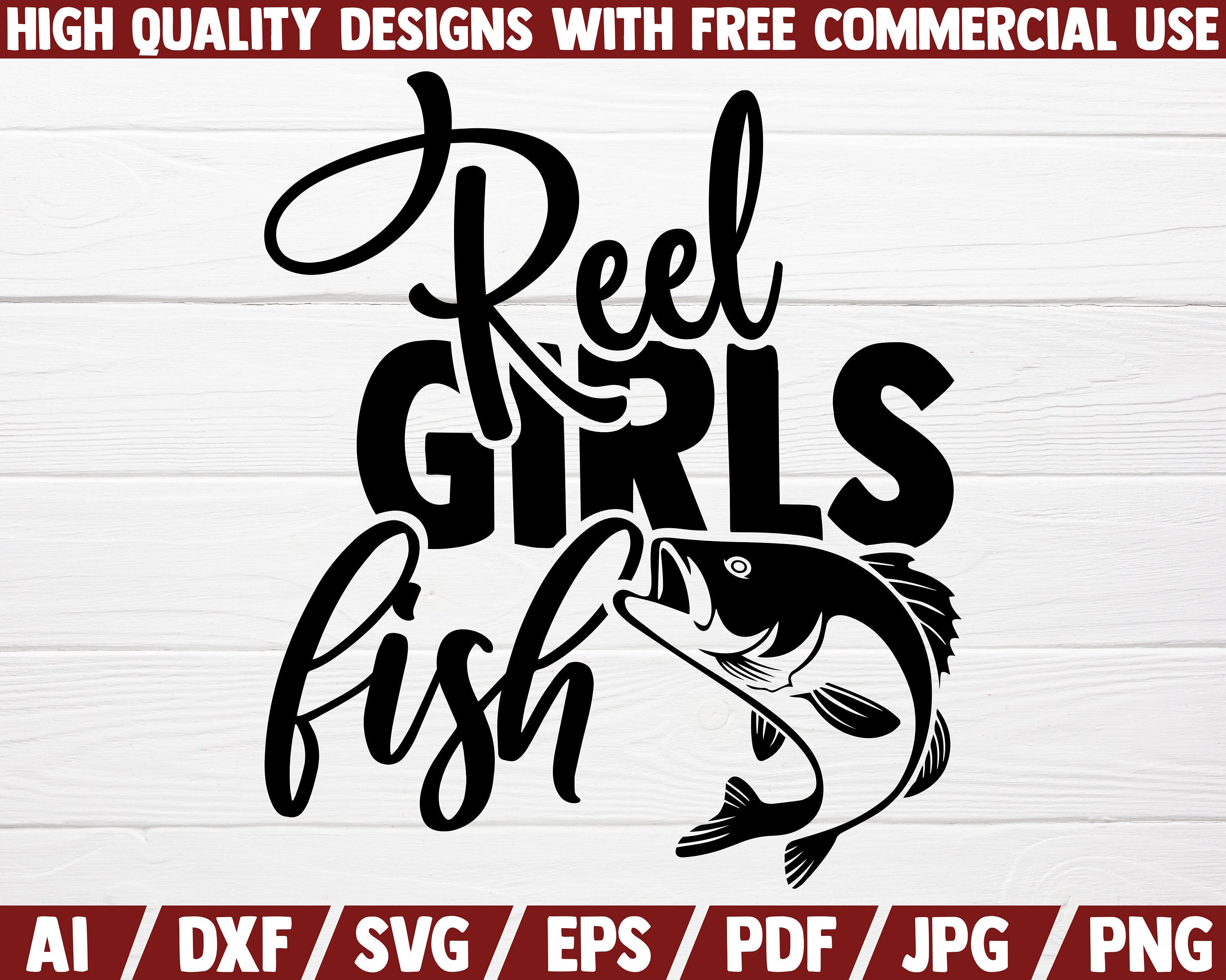 Reel Girls Fish SVG Fishing SVG Printable Cut File Funny - Etsy Australia