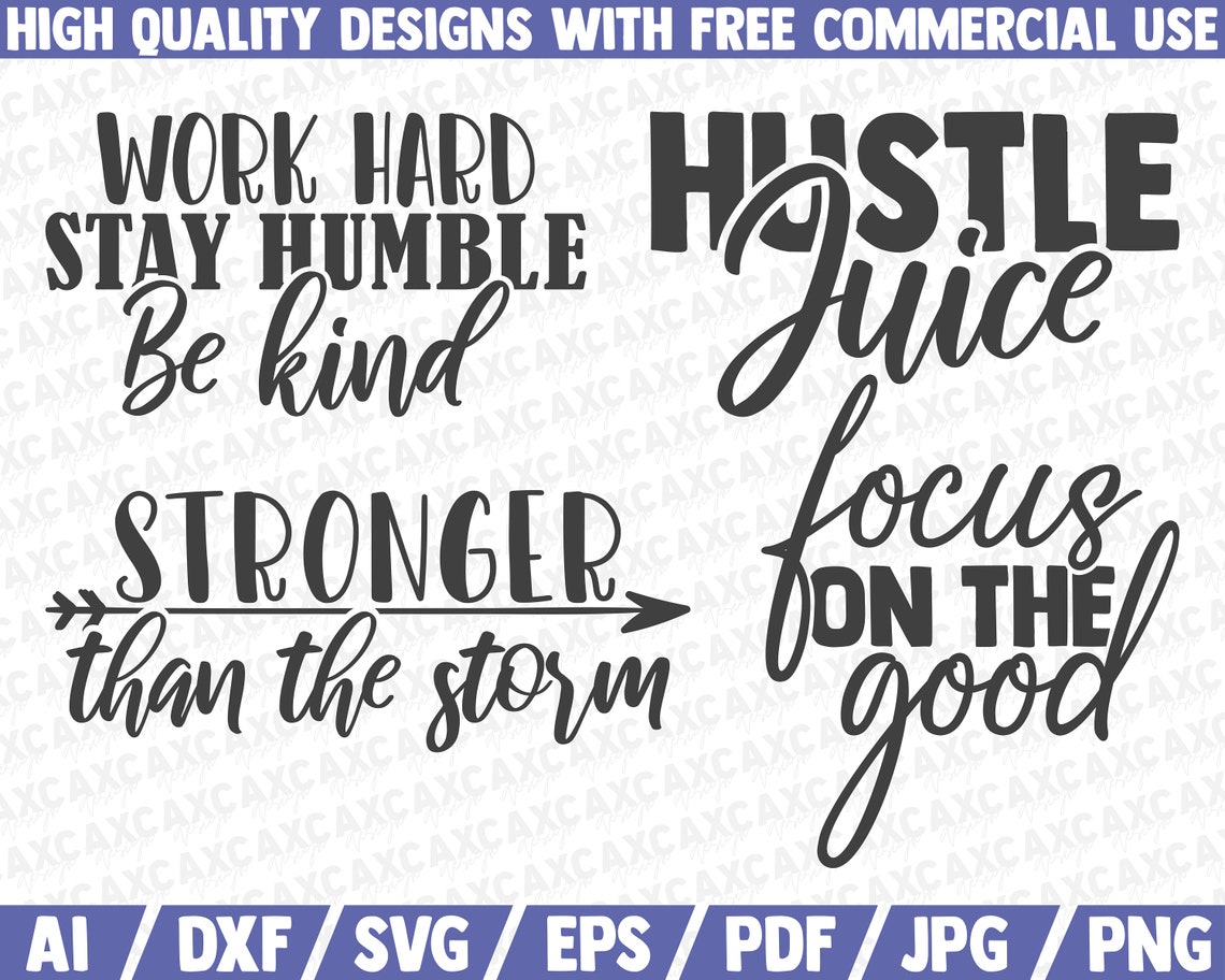 Inspirational Bundle SVG Motivational SVG Cut File Instant - Etsy