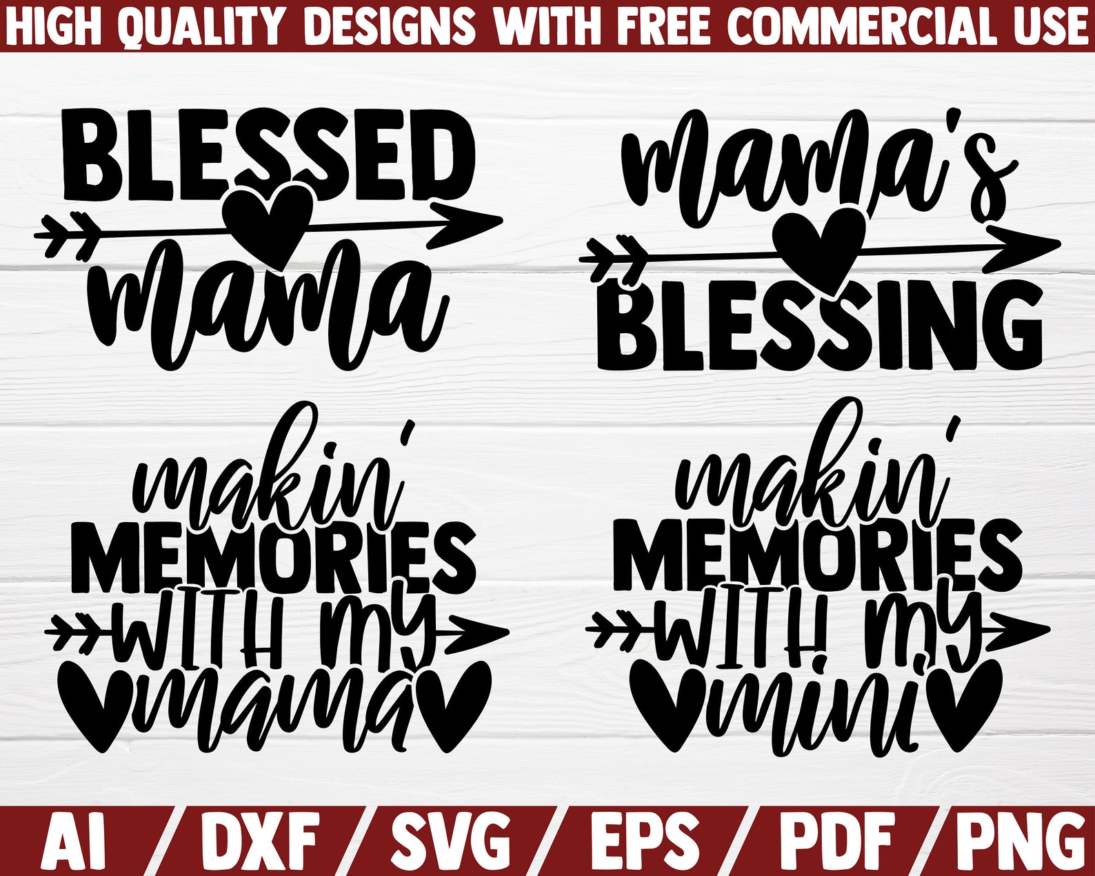 Mother Daughter SVG Bundle Mommy and Me SVG Cut Files - Etsy