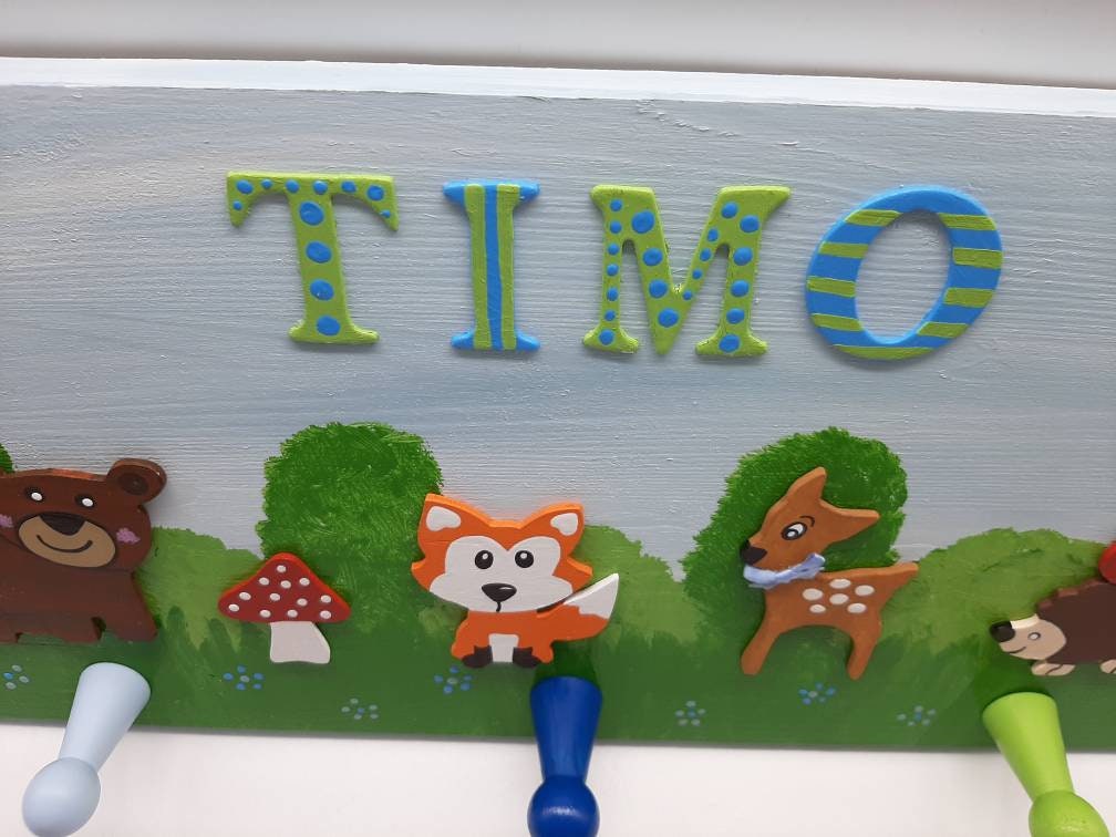 Children's Wardrobe Forest Animals, Wardrobe, Mellenkreationen, Animals ...