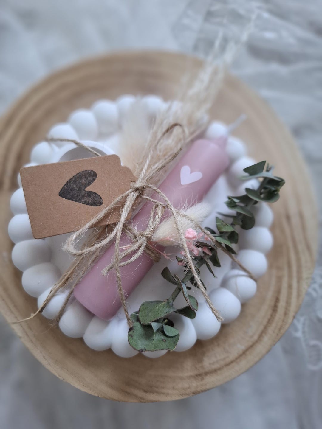 Geschenkset, Bubble, Geschenkset Raysin, Kerze, Herz, Mitbringsel ...