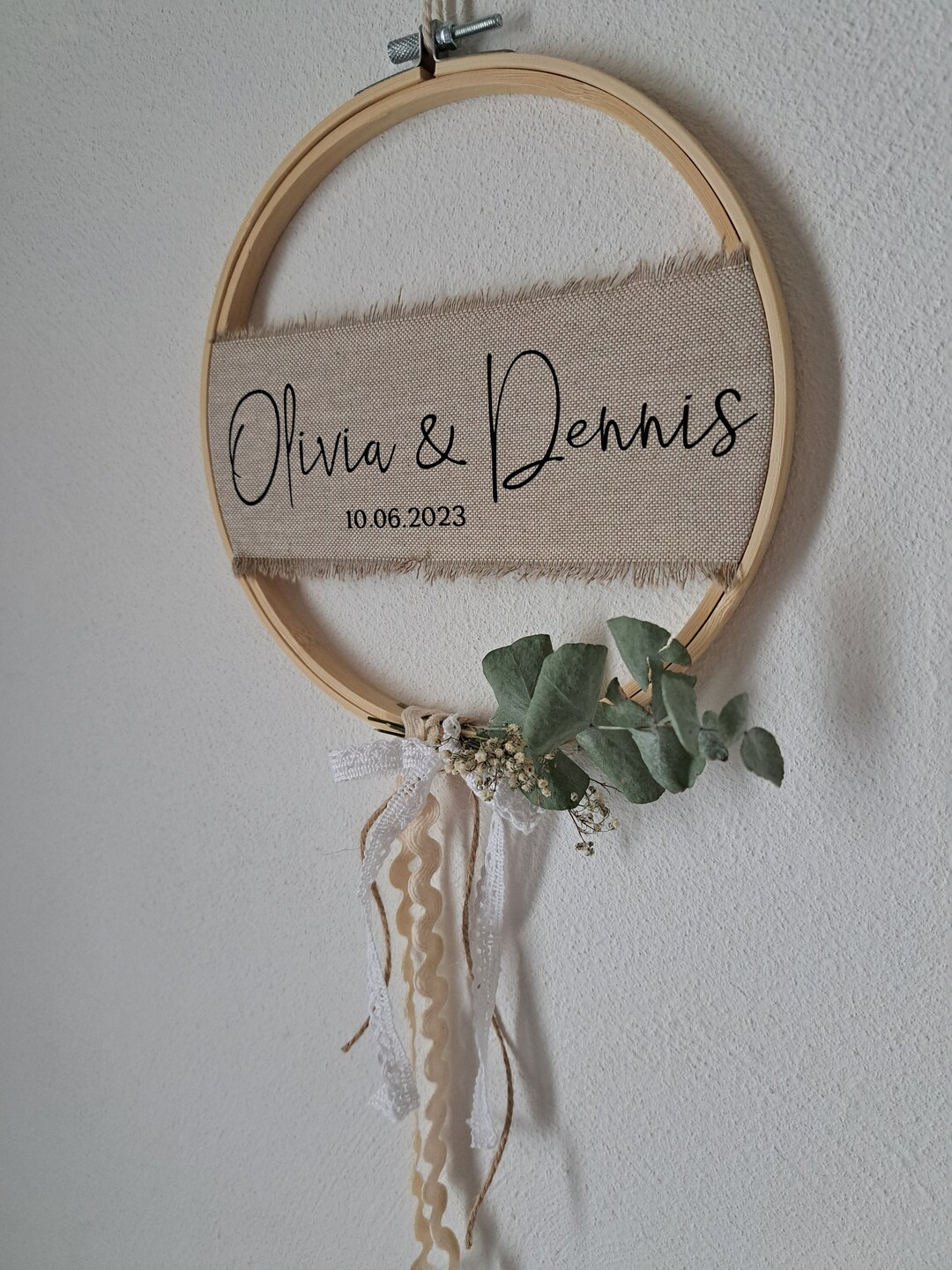 Personalized Door Wreath, Wedding, Gift, Birthday, Mother's Day ...