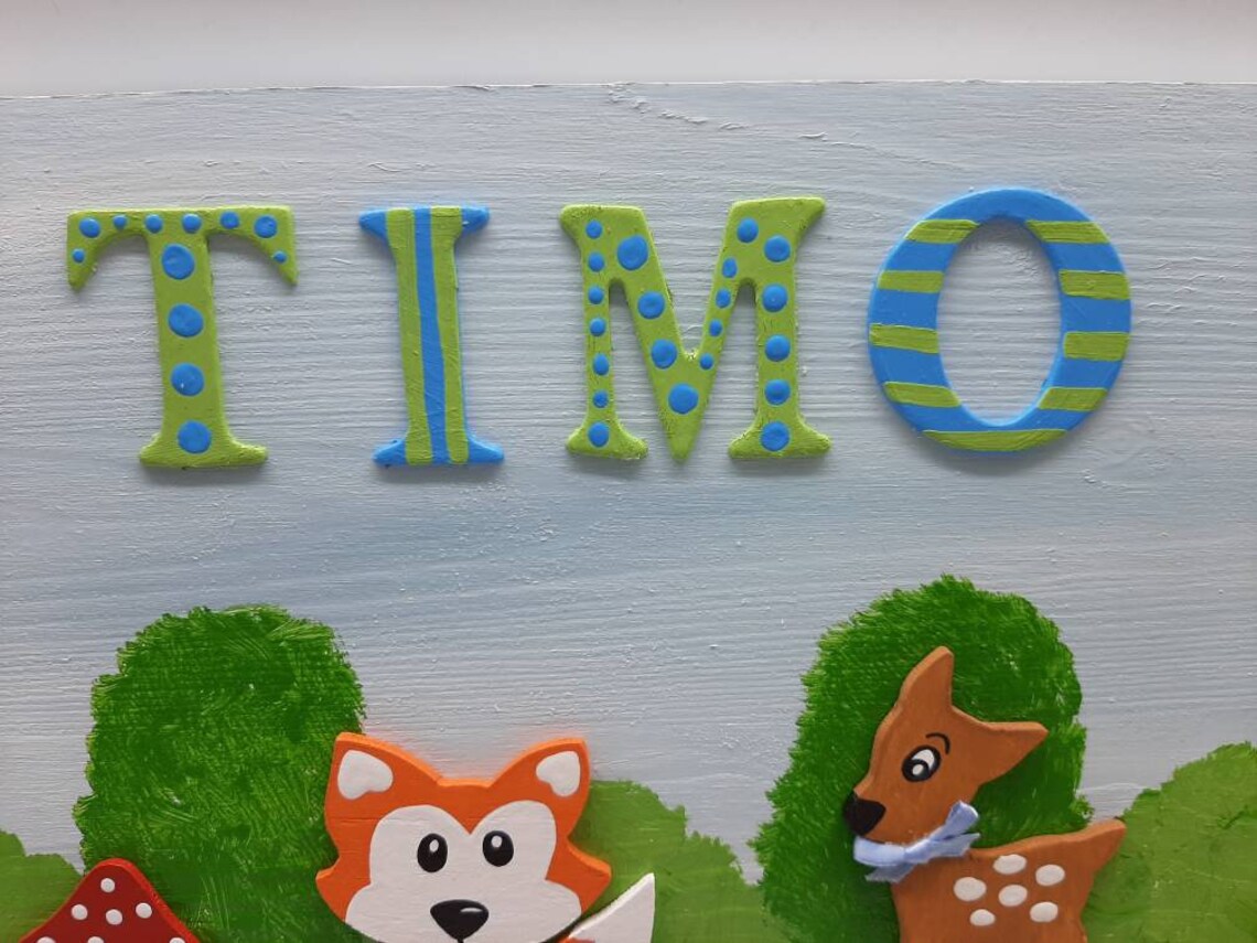 Children's Wardrobe Forest Animals, Wardrobe, Mellenkreationen, Animals ...