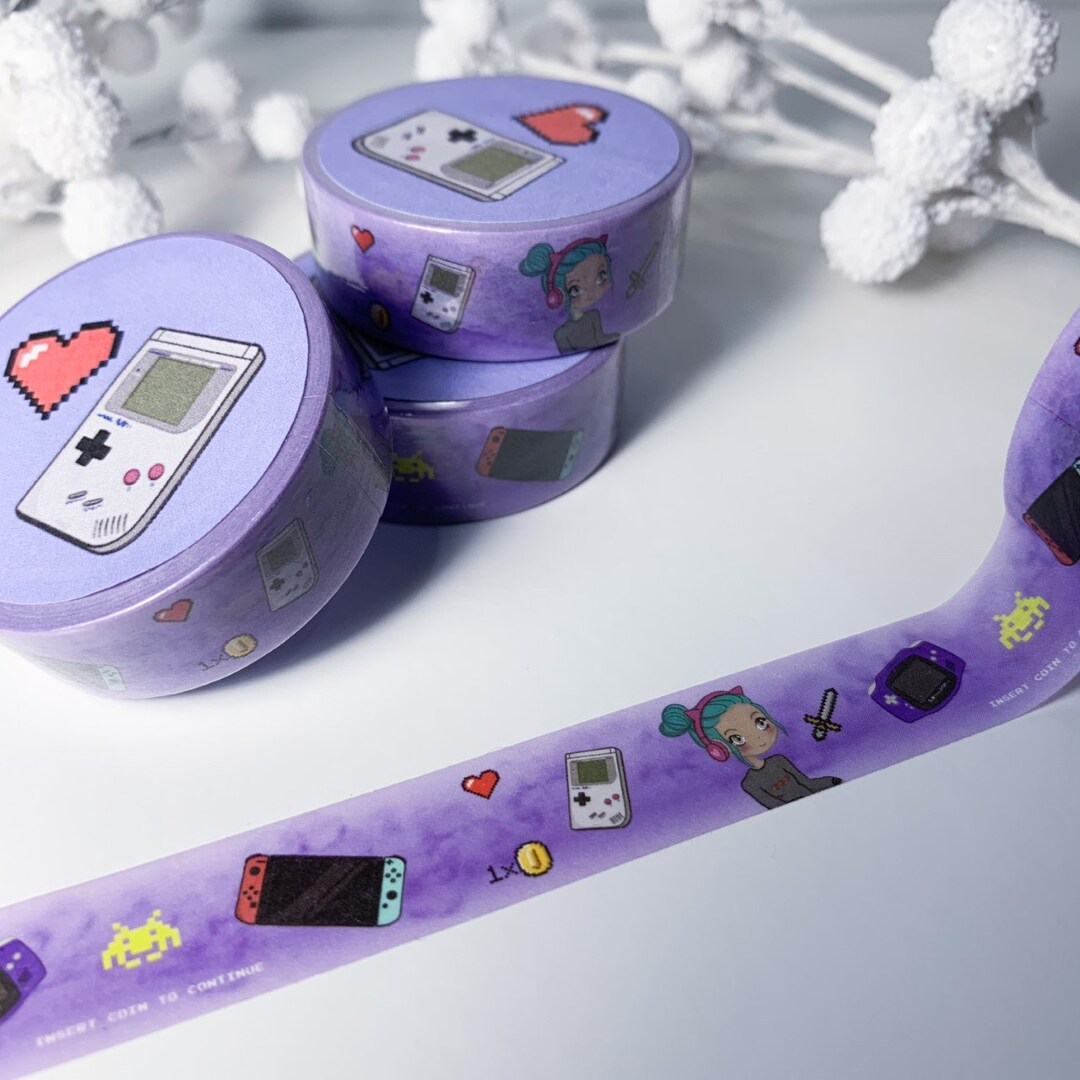 Gaming World Washi Tape - Exclusive Custom Design by Brithzy Crafts ...