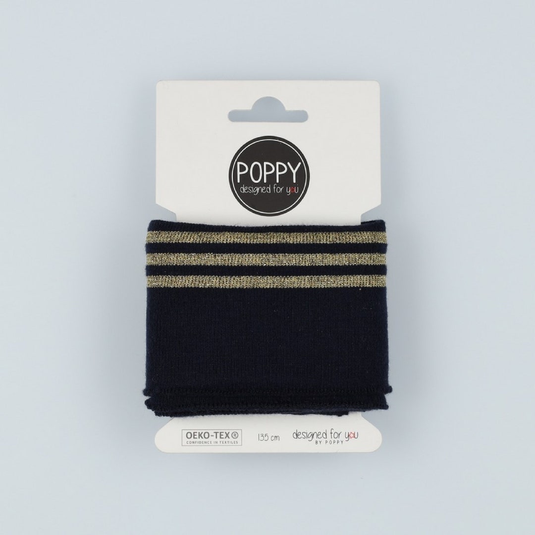 Ready-made Cuffs Cuff Verhees Textiles Poppy 'OEKO Tex Class' 3-striped ...