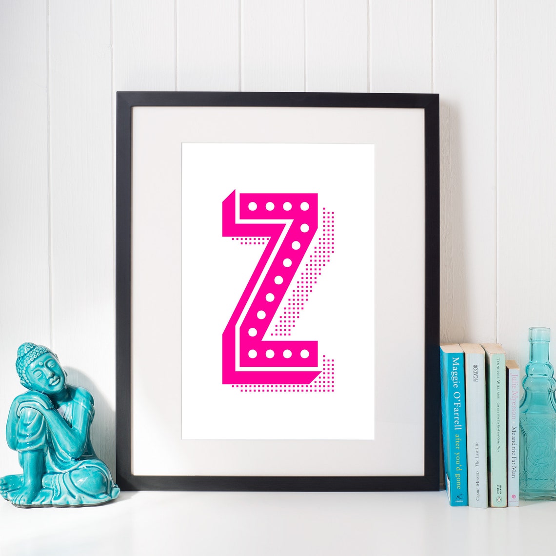 Z Letter Z Wall Art, Initial Wall Decor Print, Instant Digital Download ...