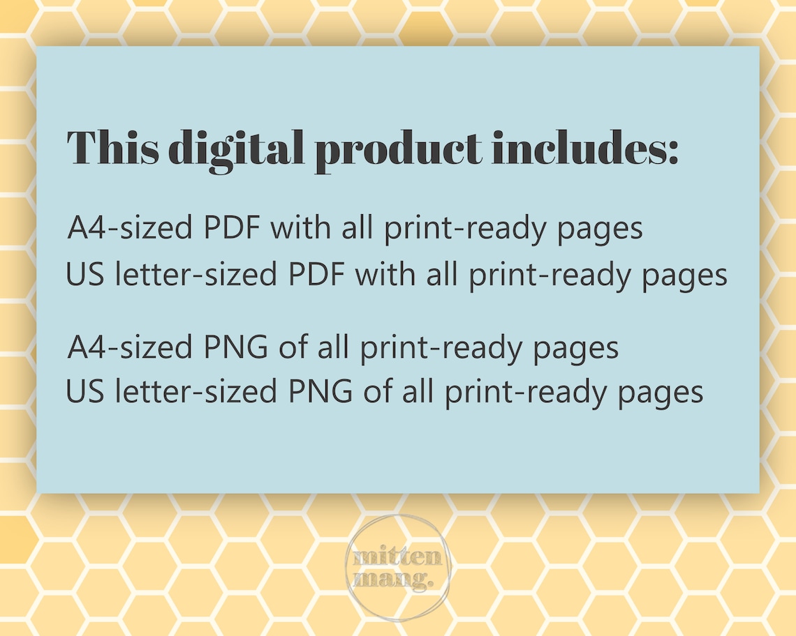 PRINTABLE Bee Honeycomb Gold-yellow Note Paper Lined | Etsy
