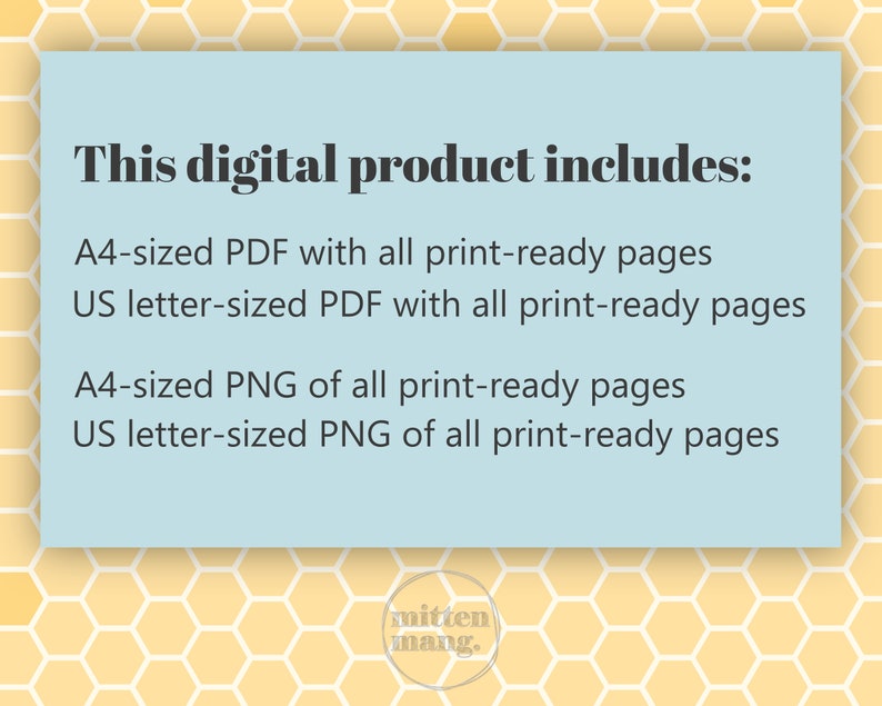 PRINTABLE Bee Honeycomb Gold-yellow Note Paper Lined | Etsy