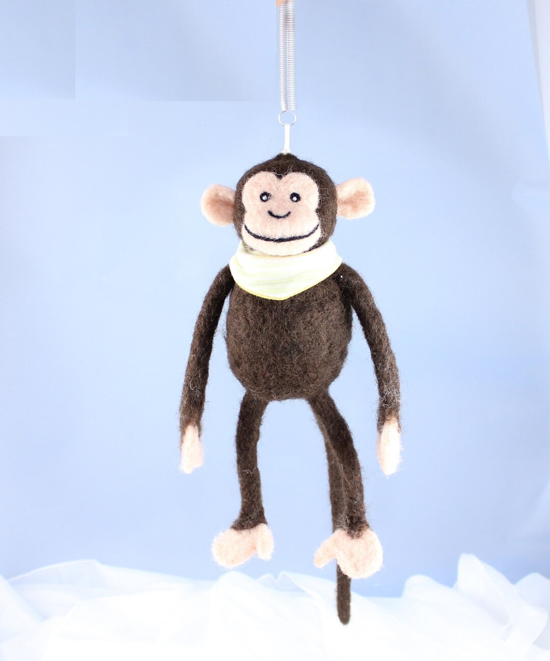 Affe Coco als Schwingtier Filz gefilzt Hopsetier - Etsy Portugal