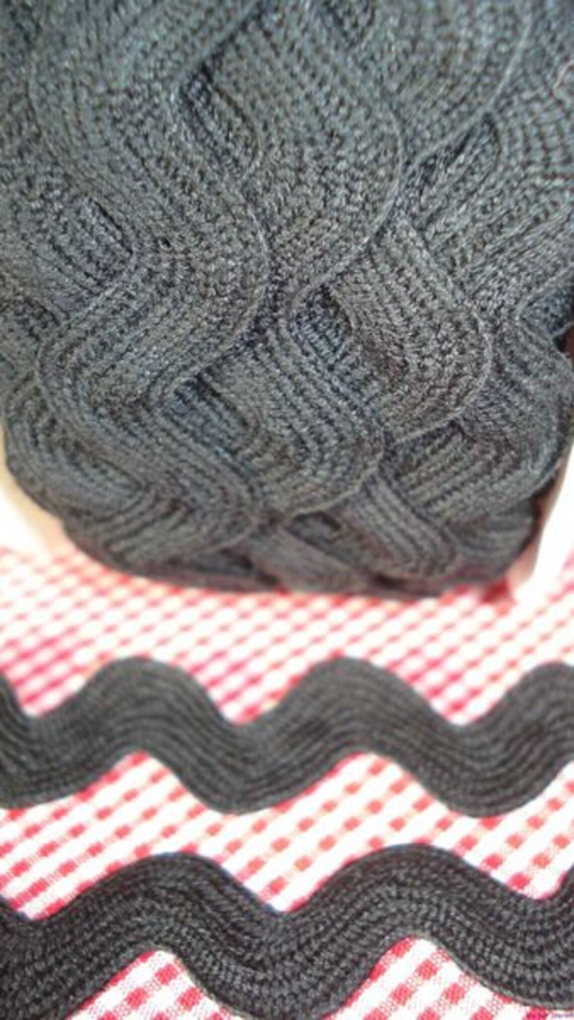 2 M Rick Rack in Black 15 Mm | Etsy