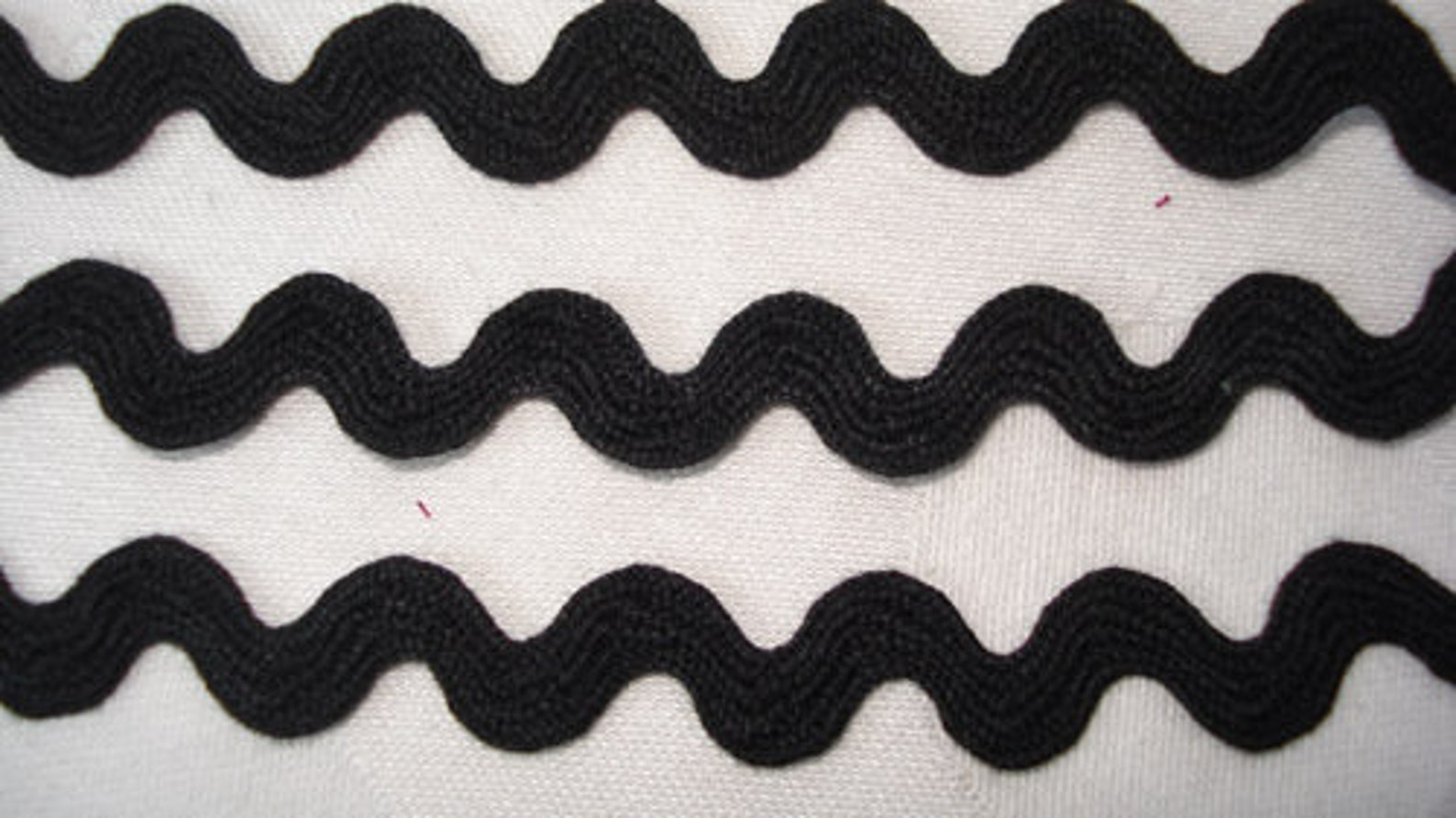 3 m rick rack black | Etsy